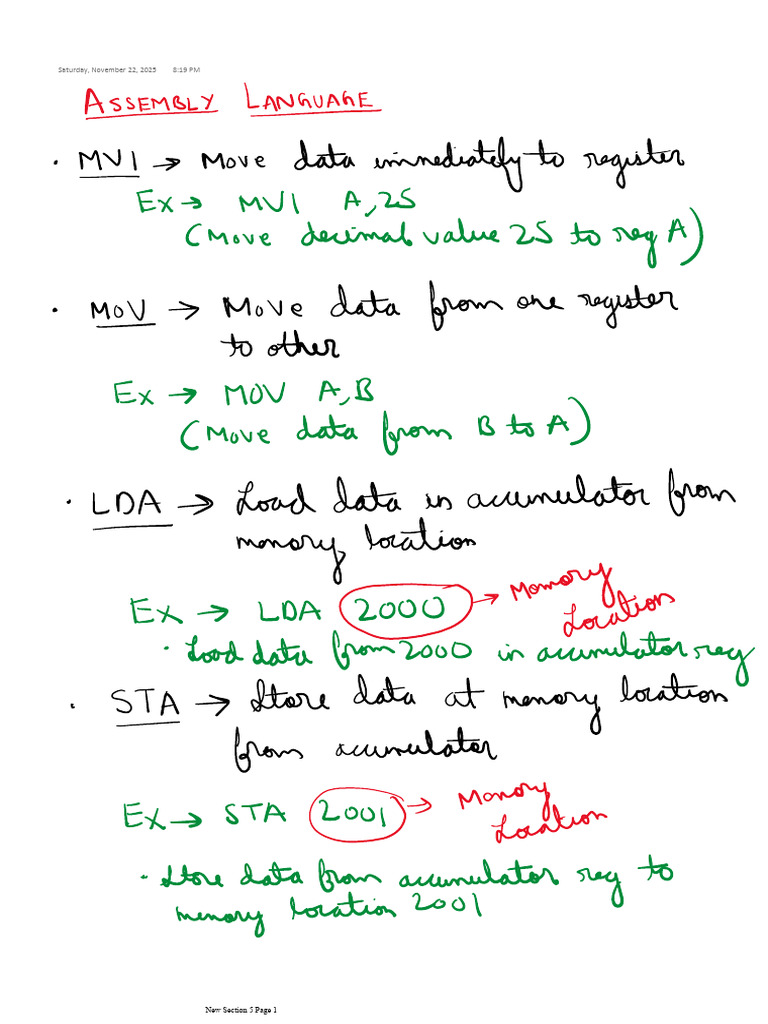 Assembly Language | PDF