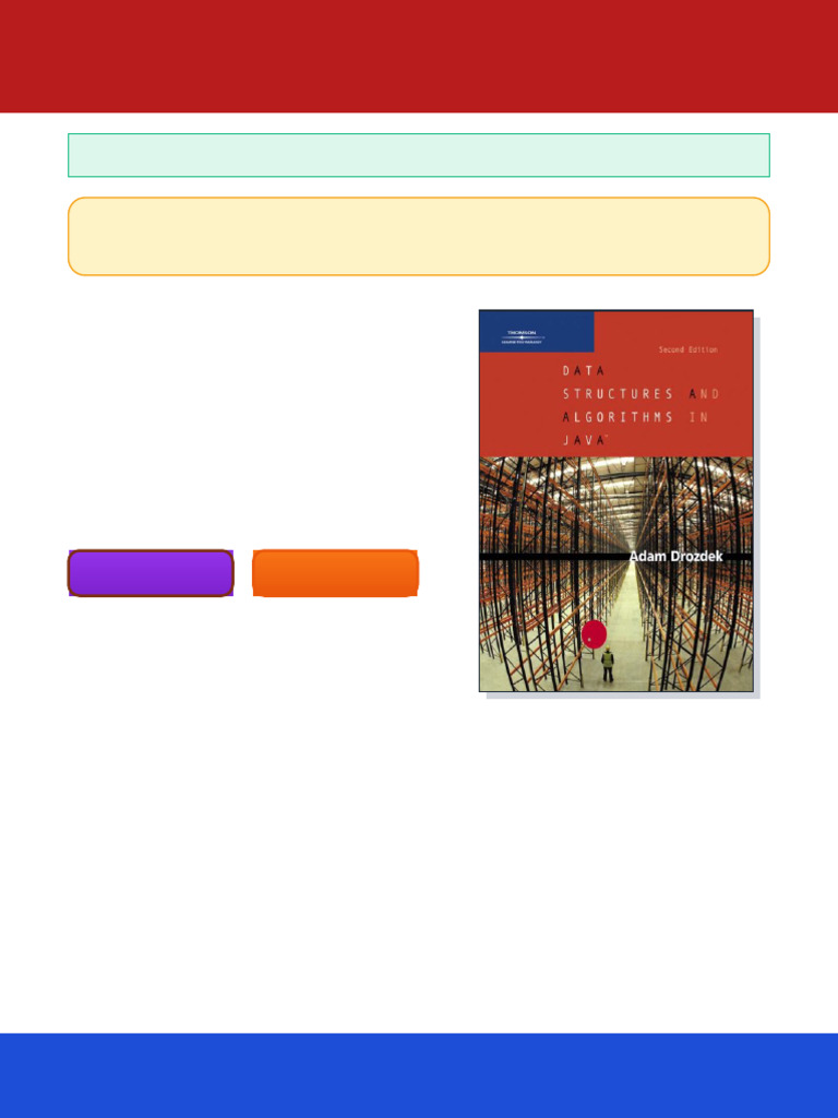 Data structures and algorithms in Java 2nd Edition Adam Drozdek ebook multi device access | PDF ...