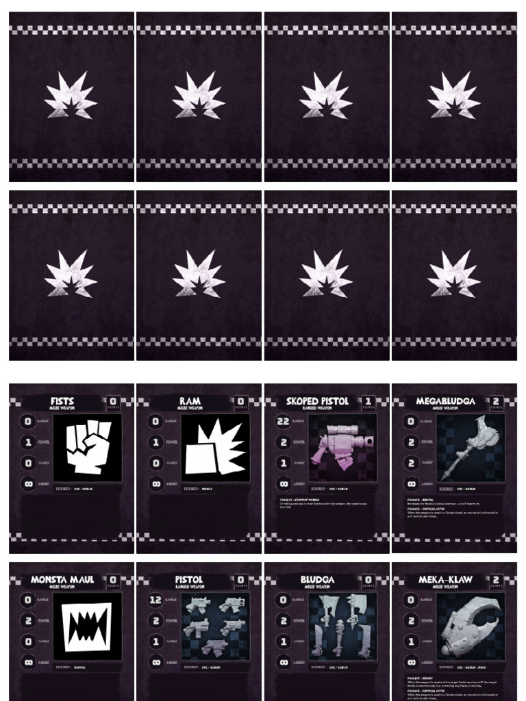 MODULORKA - Wargear Cards (Ready2Print) V2302 | PDF