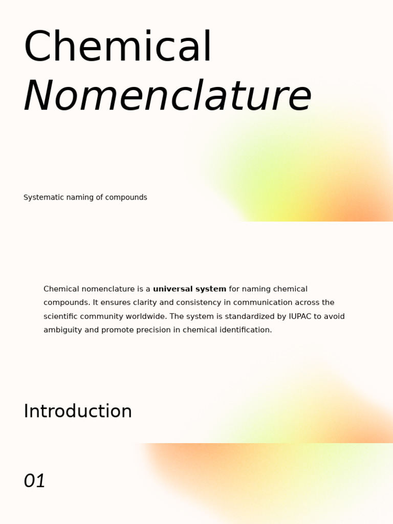 Chemical Nomenclature | PDF | International Union Of Pure And Applied ...