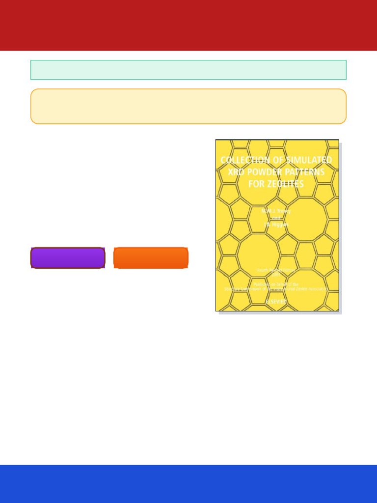 Collection of Simulated XRD Powder Patterns for Zeolites M.M.J. Treacy ...