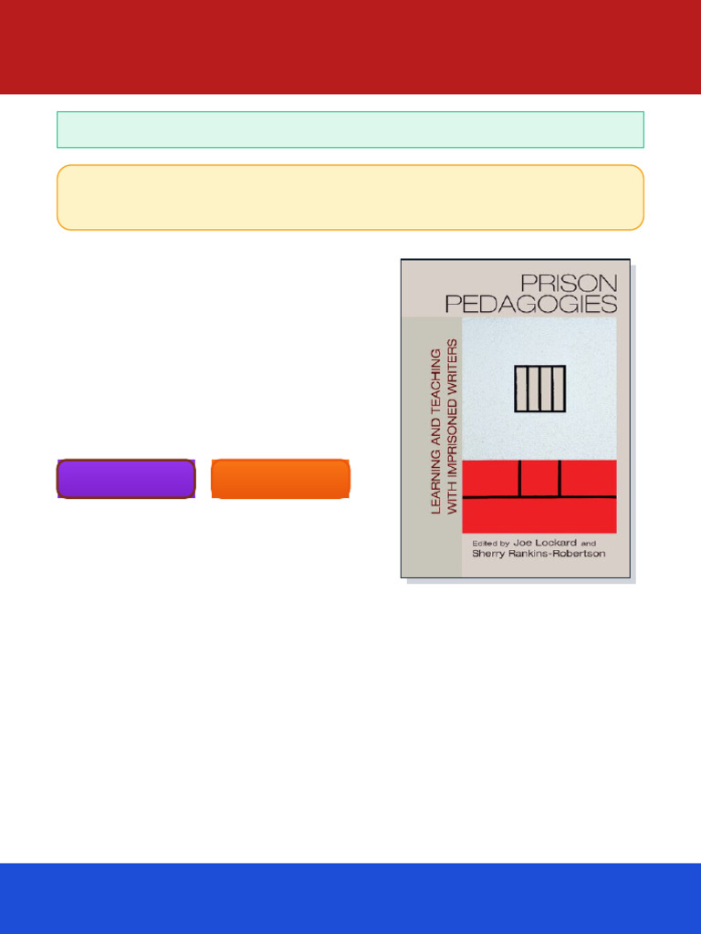 Prison Pedagogies Learning and Teaching with Imprisoned Writers Joe ...