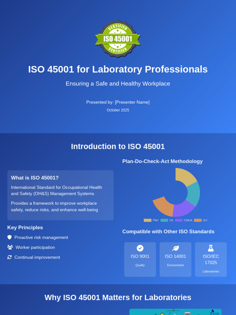 ISO 45001 For Laboratory Professionals: Ensuring A Safe and Healthy ...