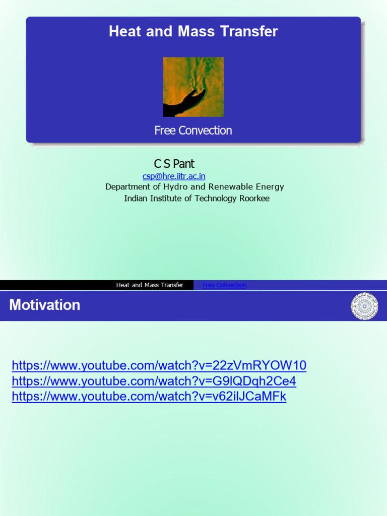 L7 Csp Heat Transfer 203 Chapter6 | PDF | Convection | Force