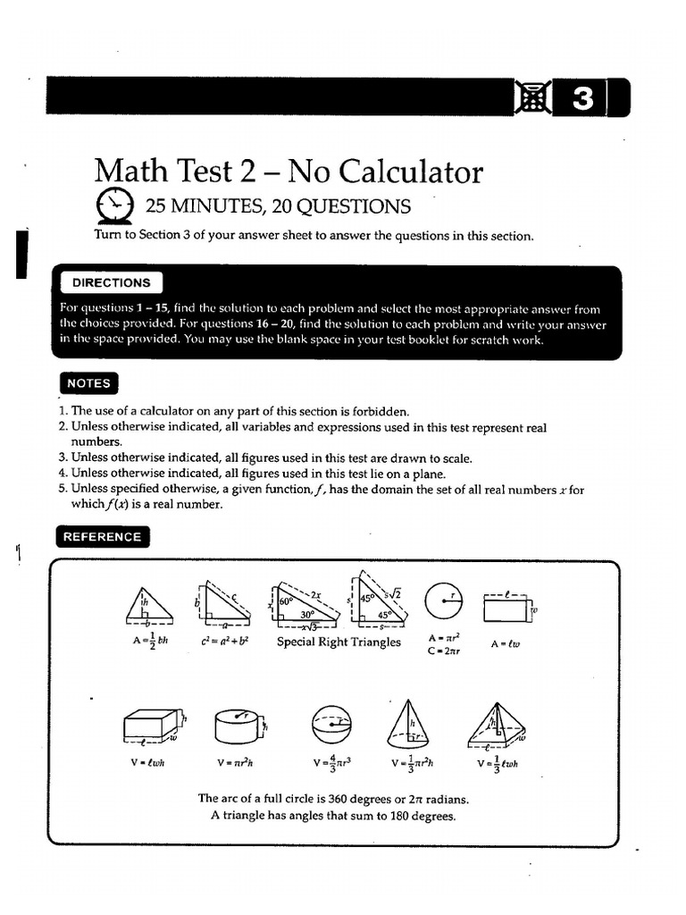 Sat Math 2 | PDF