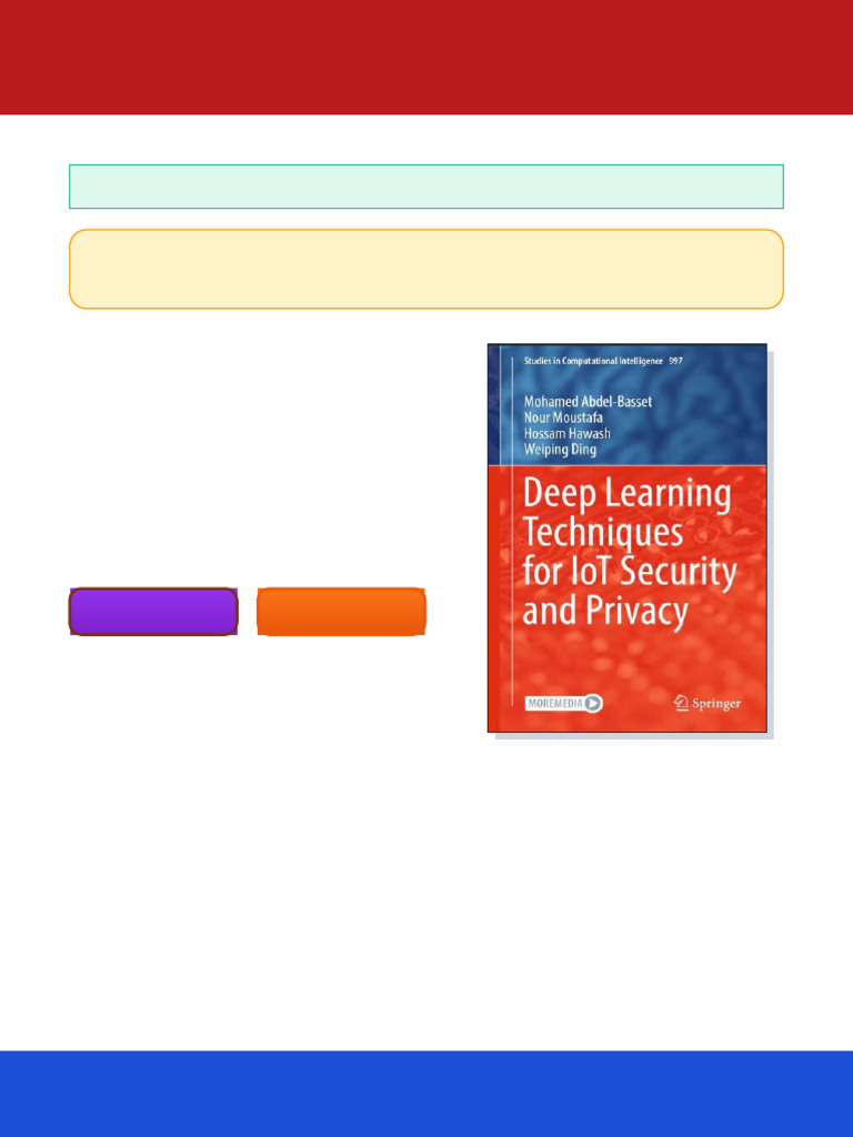 Deep Learning Techniques for IoT Security and Privacy Studies in ...