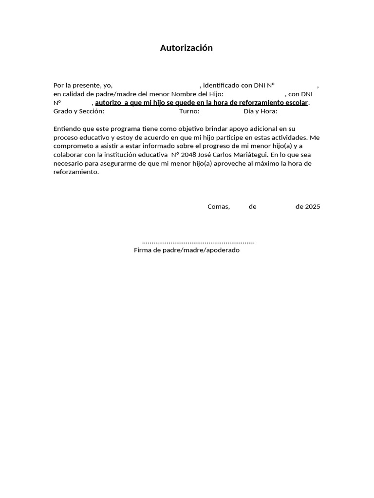 Autorización (1) | PDF