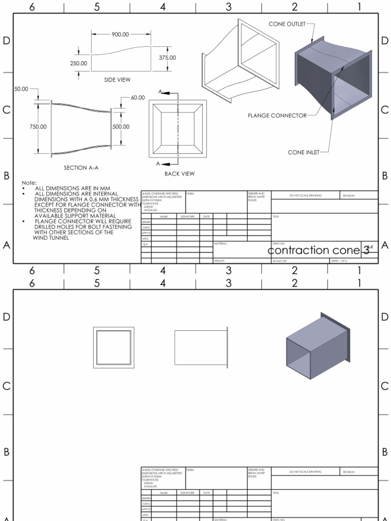 Contraction Cone Blueprint | PDF