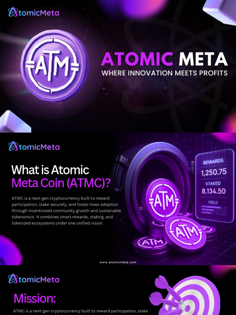 Atomic Meta: Next-Gen Crypto Ecosystem | PDF | Cryptocurrency | Economies