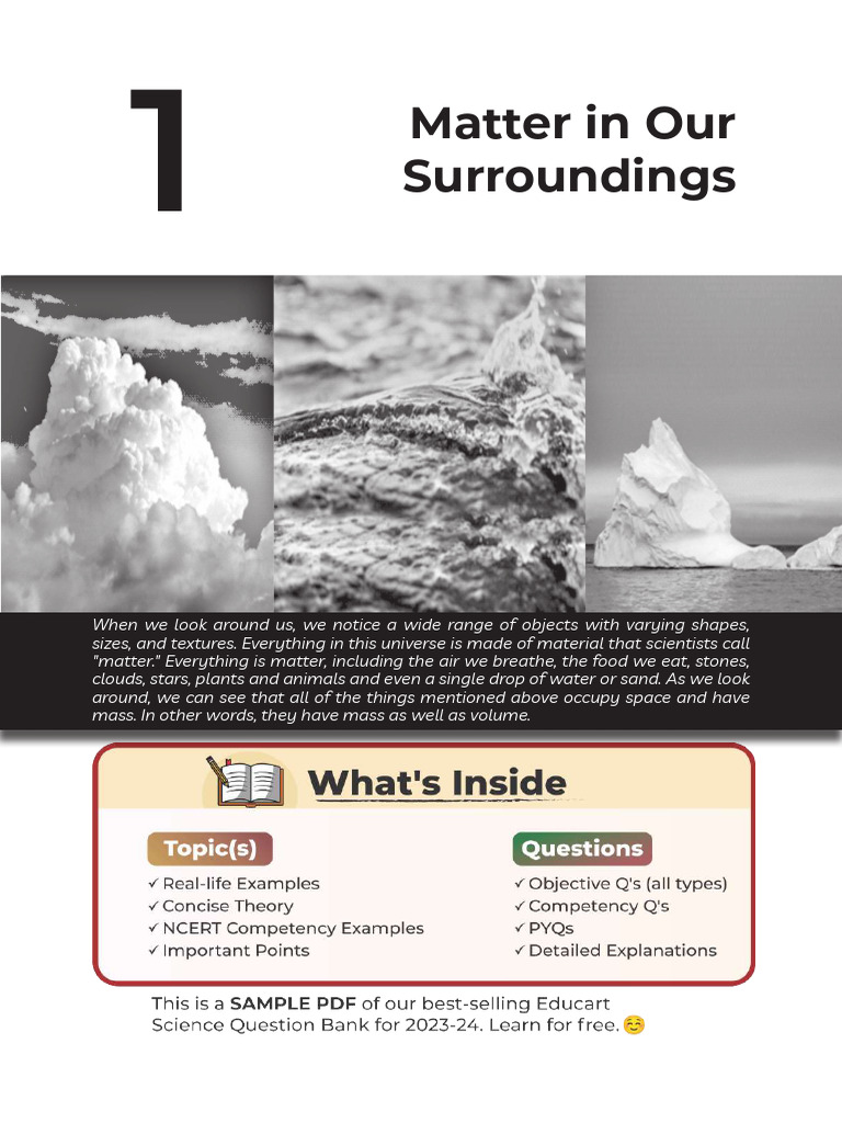 Understanding Matter in Our Surroundings | PDF | Matter | Evaporation