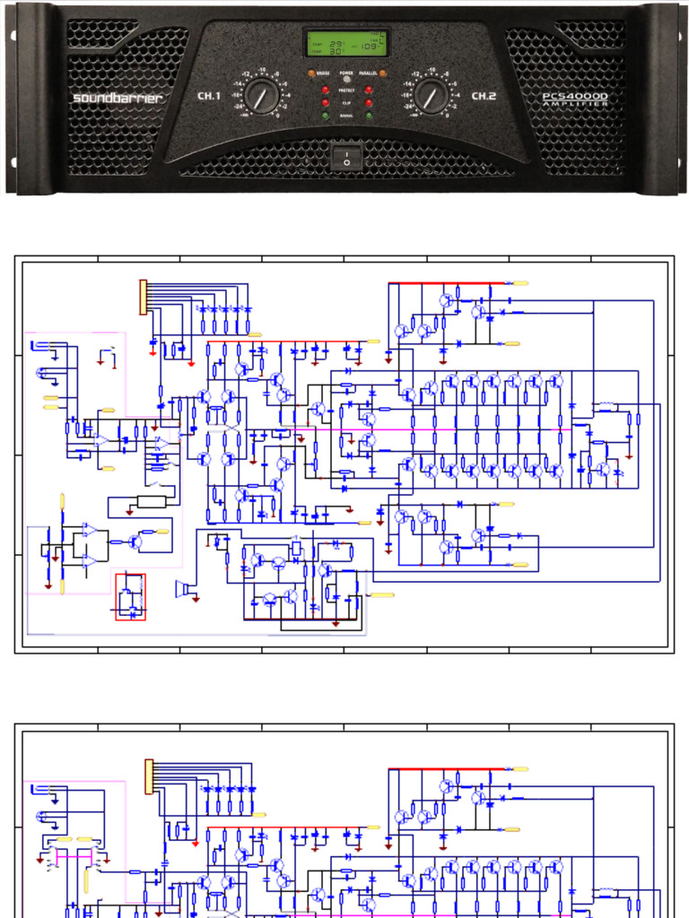 Sound Barrier PCS-4000 Professional Amplifier 3800W | PDF | Electronic ...