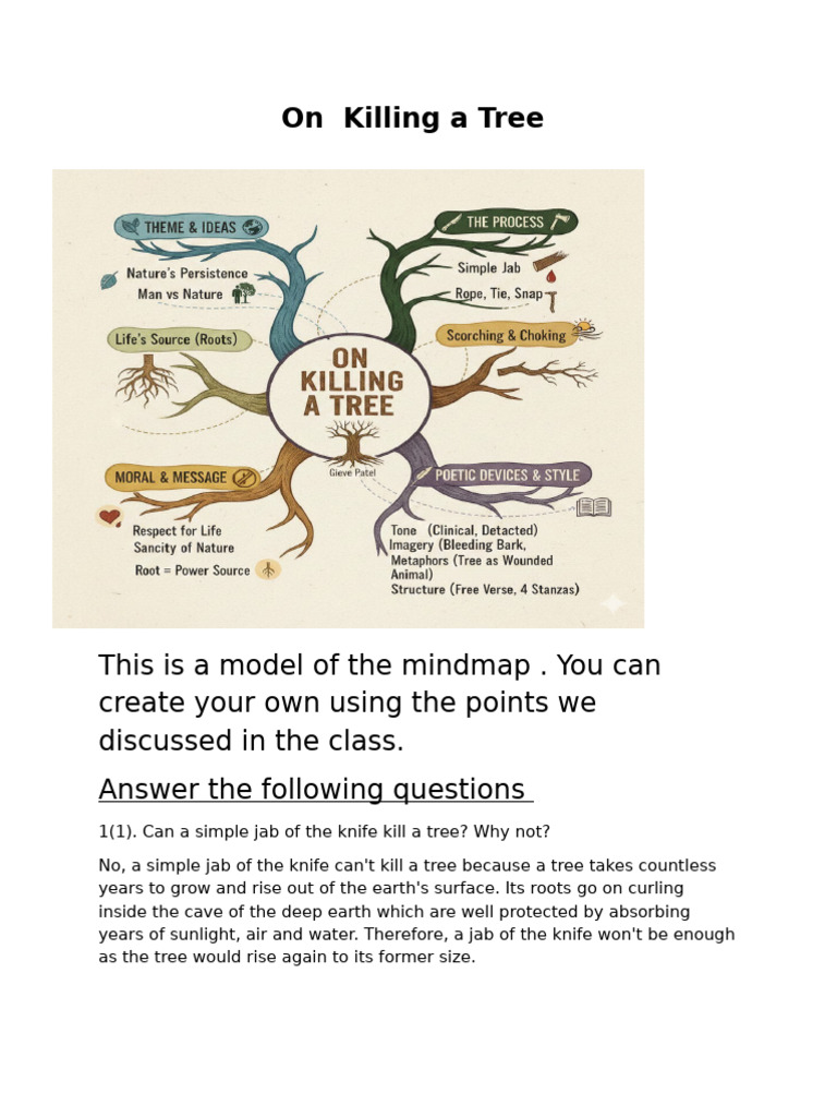 On Killing a Tree | PDF | Trees | Earth