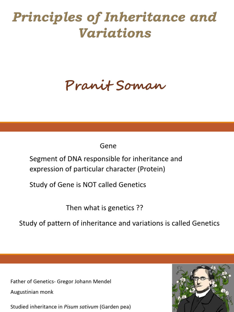 Principles of Inheritance and Variation PDF | PDF | Dominance (Genetics ...