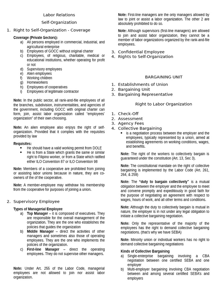 Labor Relations | PDF | Collective Bargaining | Collective Agreement