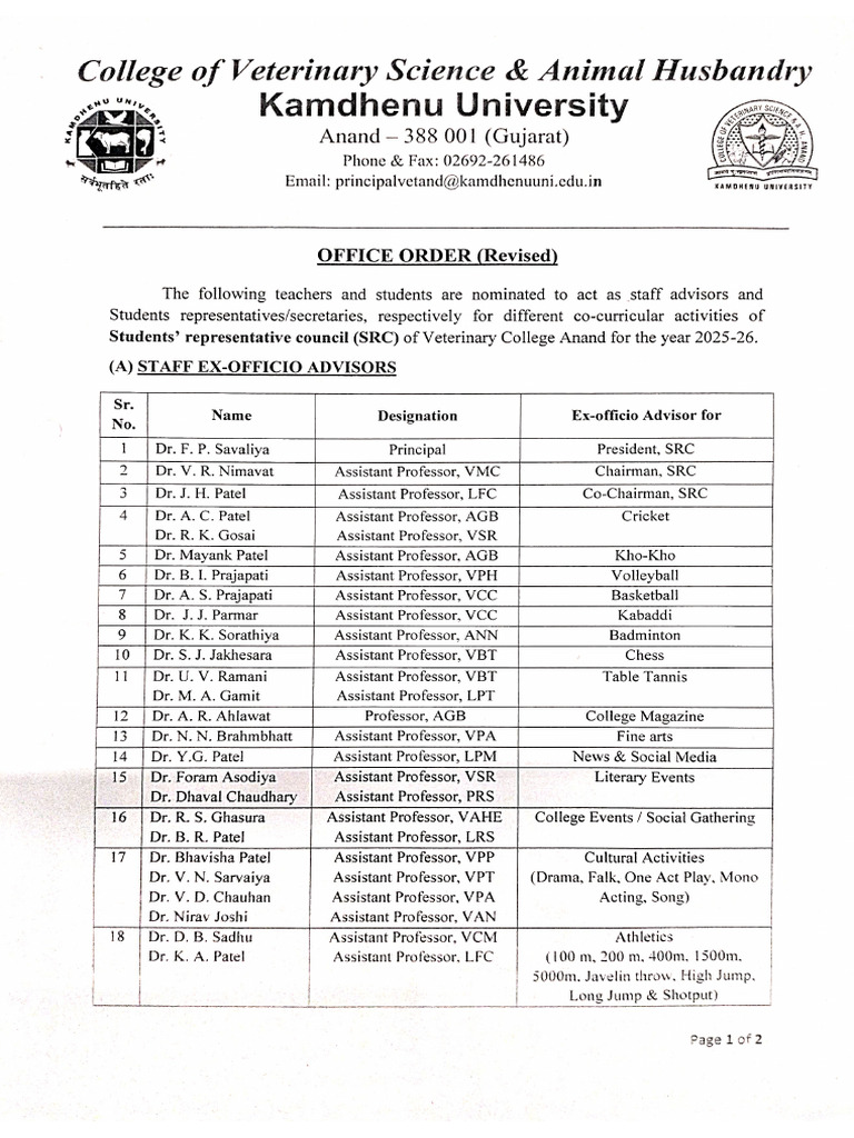 Revised SRC Office Order | PDF