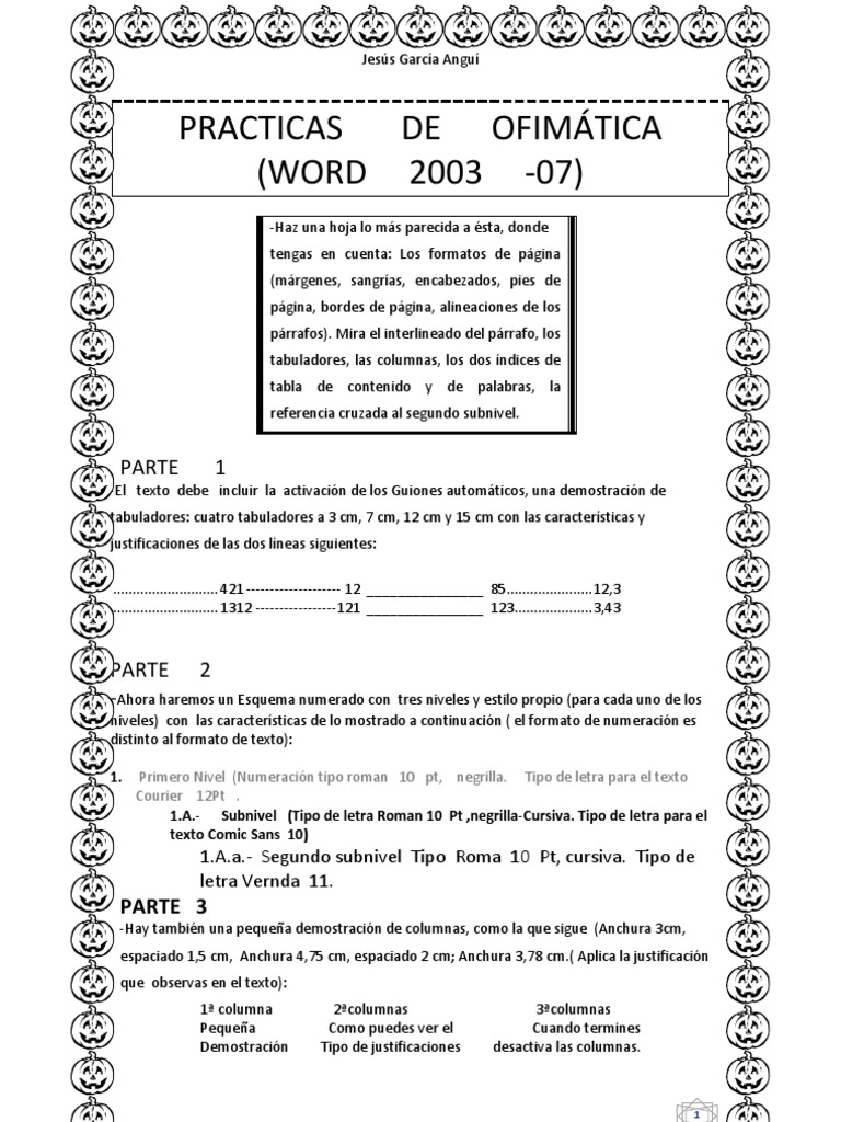 PRACTICAS DE OFIMÁTICA