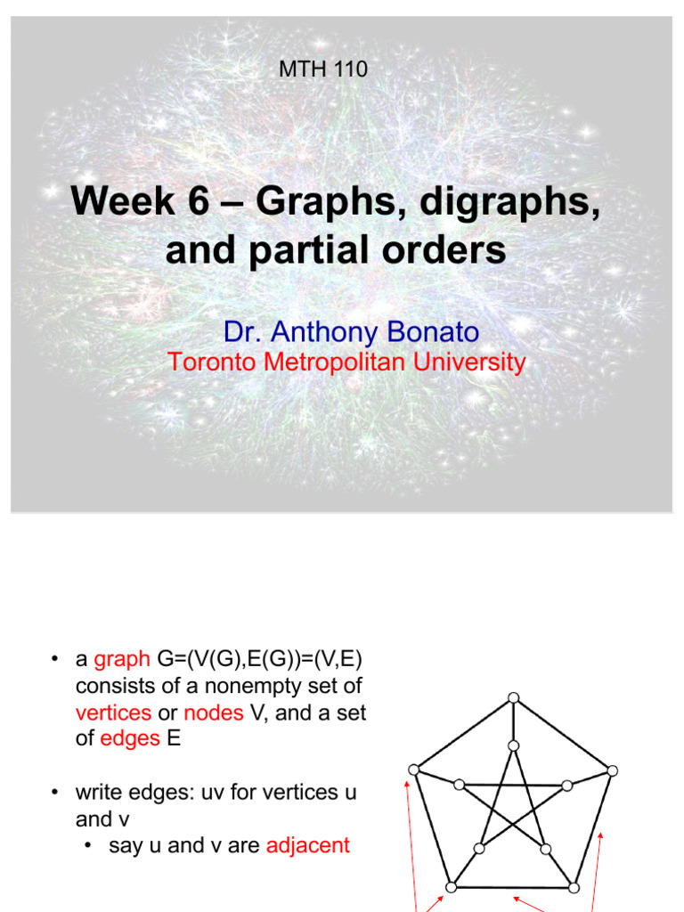 Graphs, Digraphs, and Partial Orders | PDF | Vertex (Graph Theory ...