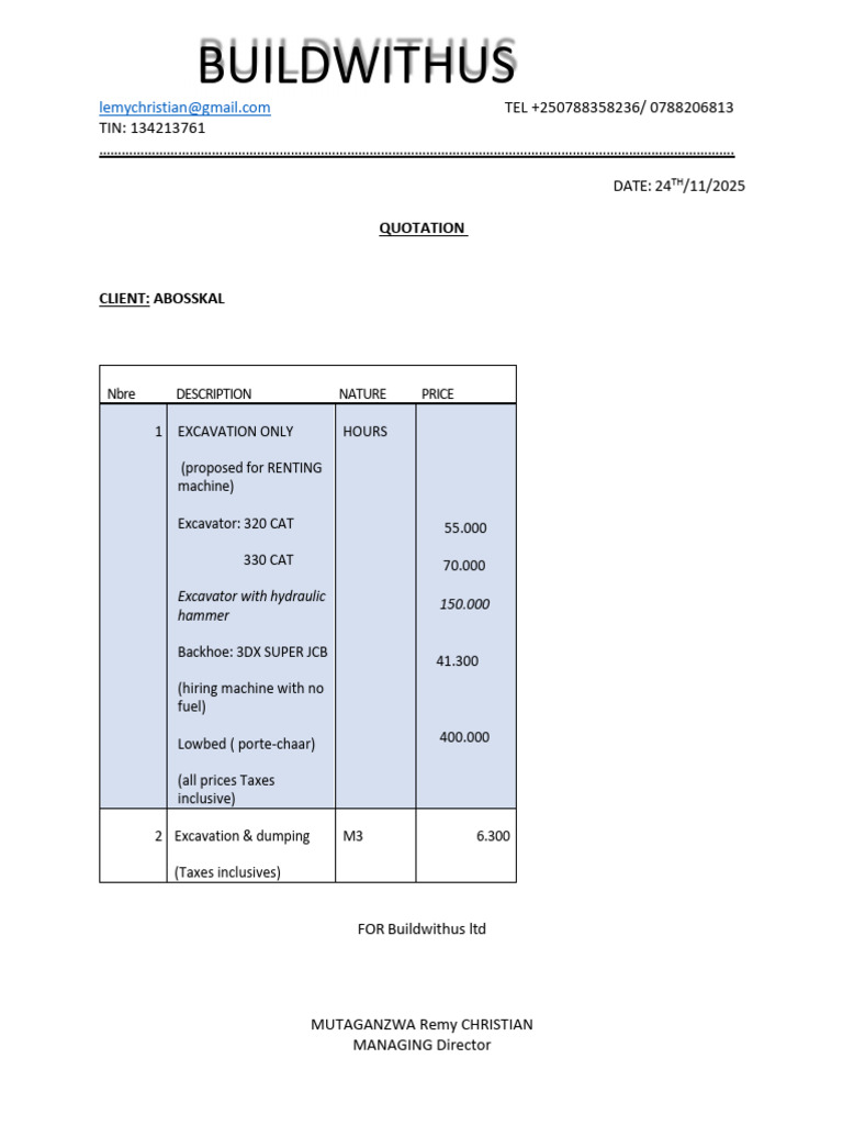 Quotation | PDF