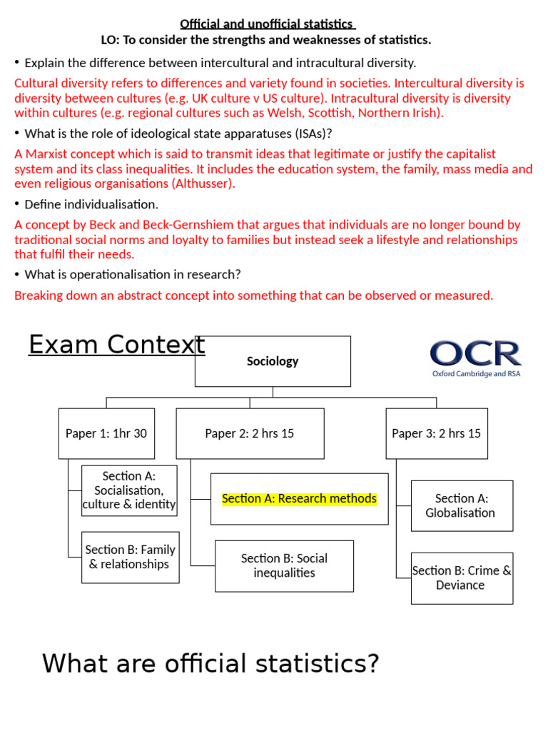 6 Official and Unofficial Statistics | PDF | Statistics | Official ...