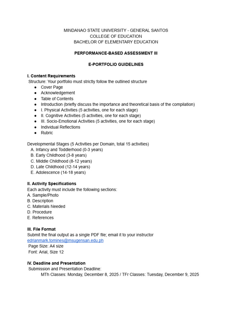 CPE100 PT 3.1 Portfolio Instructions Cover Page Rubrics | PDF ...