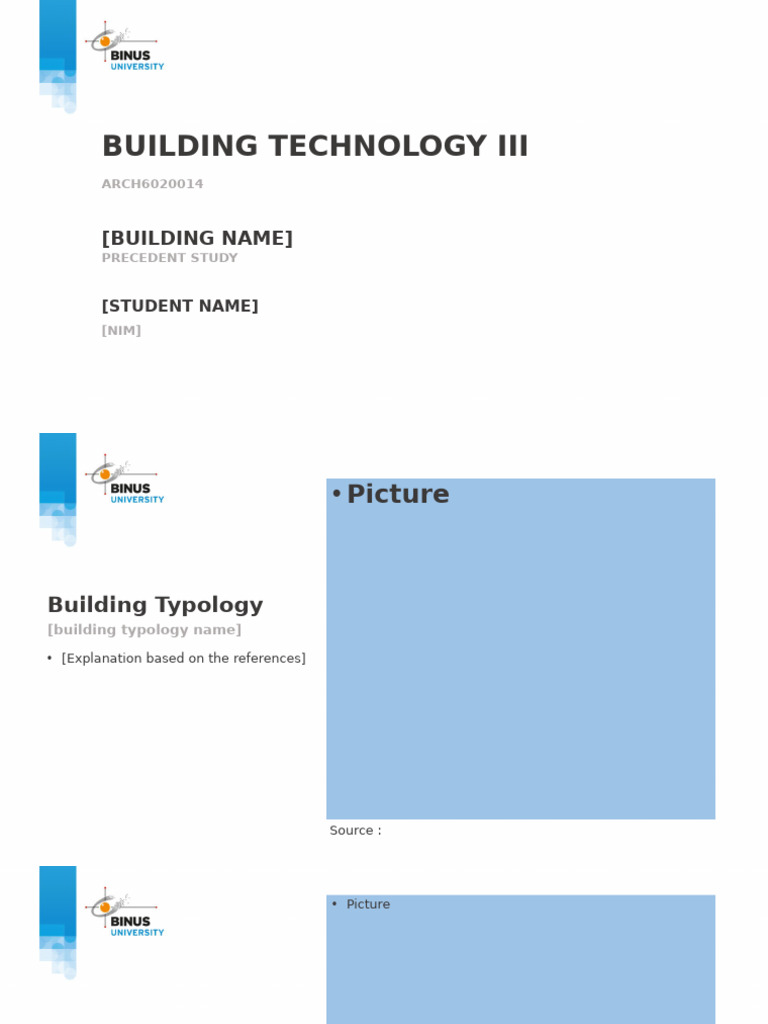 Building Technology III Precedent Template | PDF