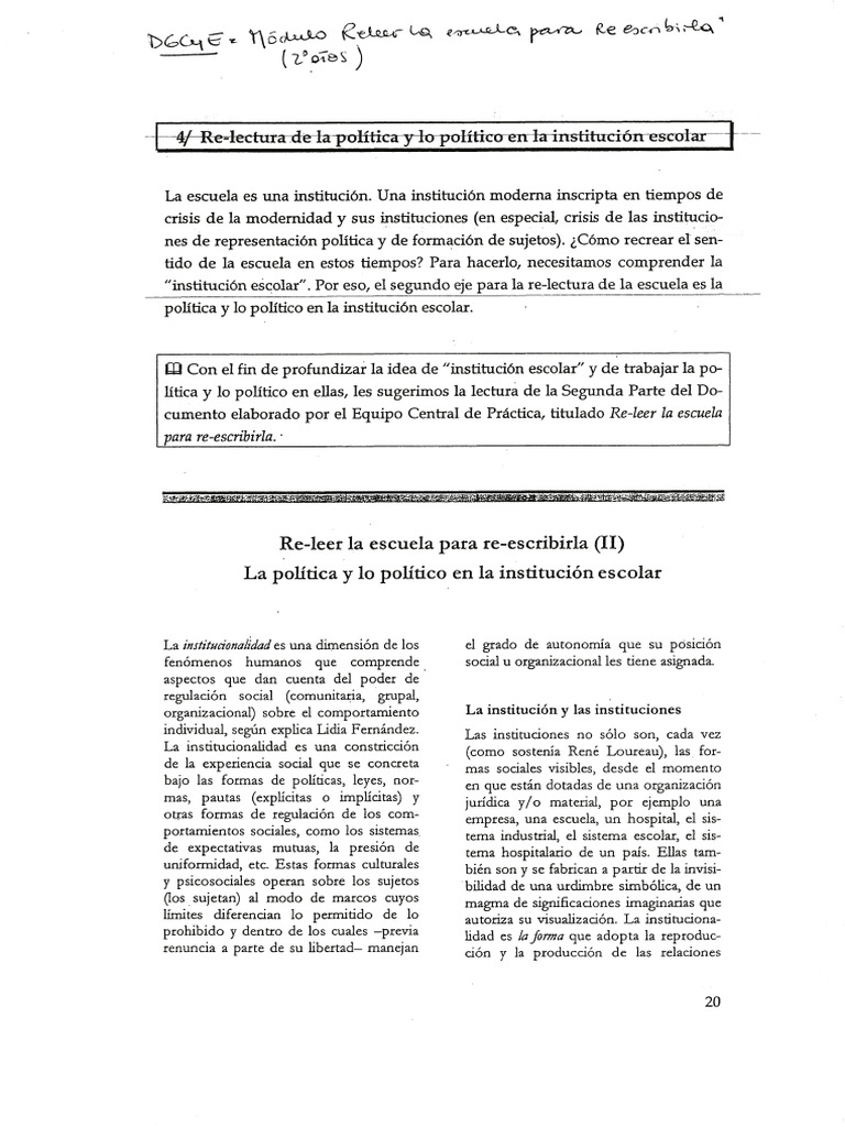 --Lidia Fernandez- Las Instituciones Educativas 1 (2) | PDF