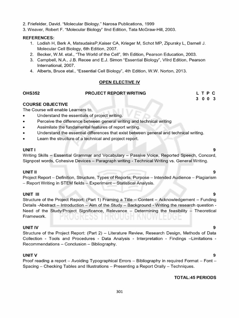 Project Report Writing | PDF