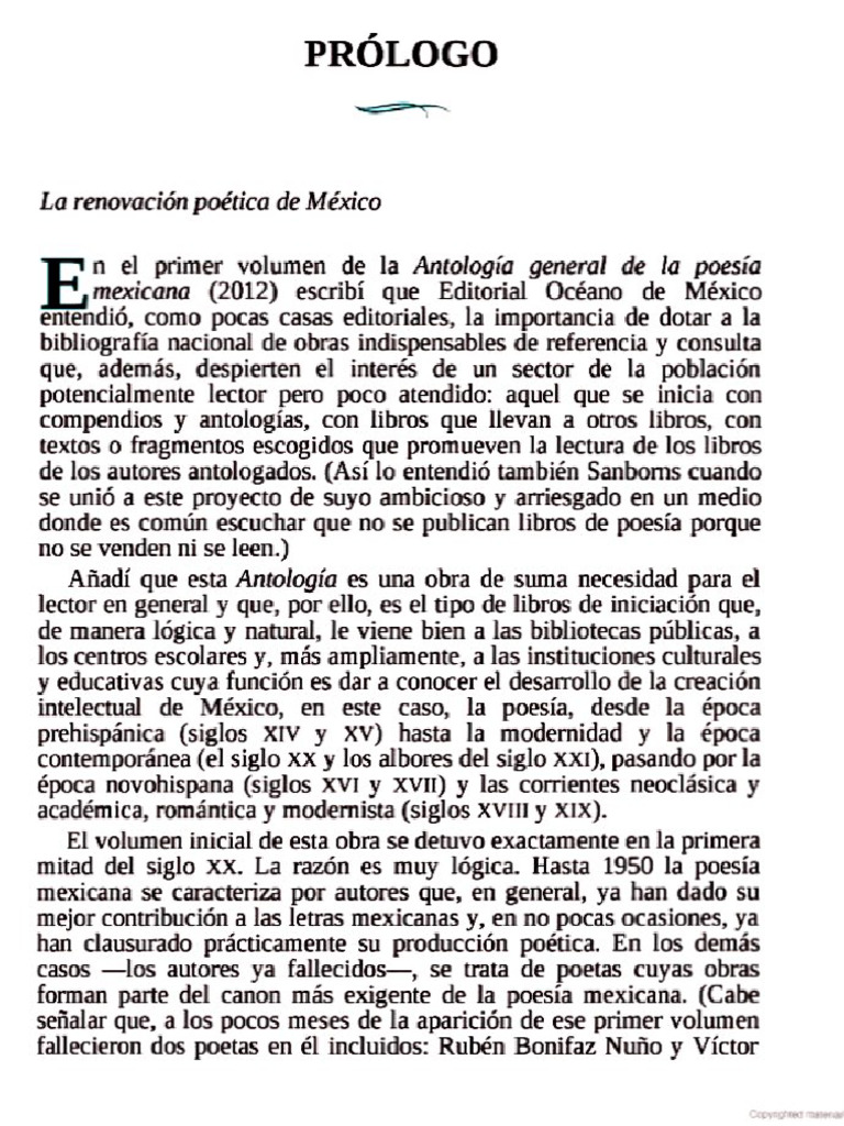 Prólogo Juan Domingo Argüelles | PDF