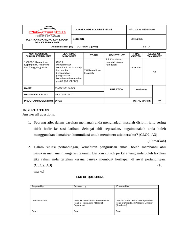 Mini Projek 1 Memanah | PDF