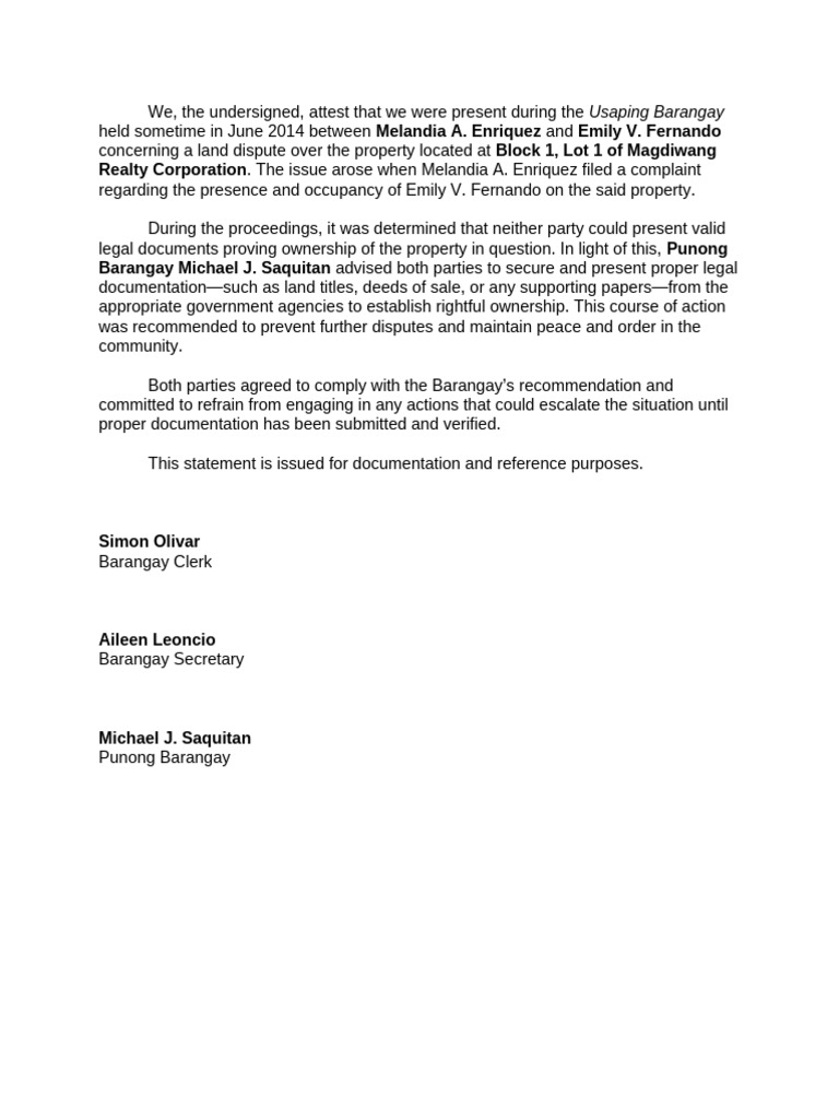 Enriquez vs Fernando | PDF