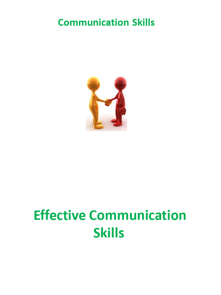 Effective Communication Skills Explained | PDF | Communication ...