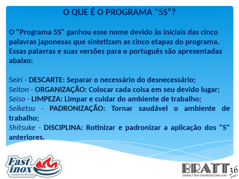 o que é 5s | PDF