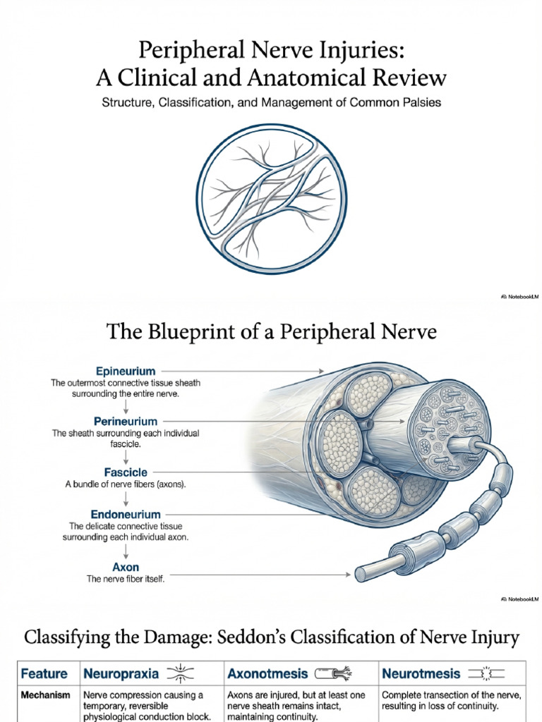 Peripheral Nerve Injuries Anatomy Management | PDF
