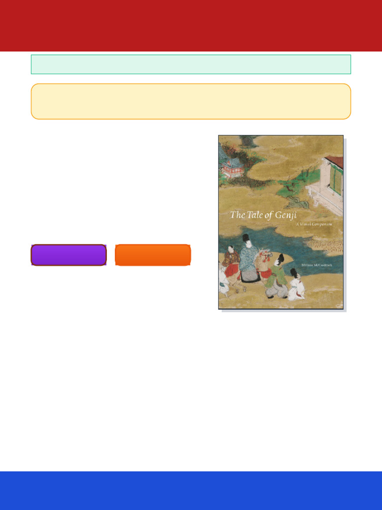 The Tale of Genji A Visual Companion Melissa Mccormick ebook unlock ...
