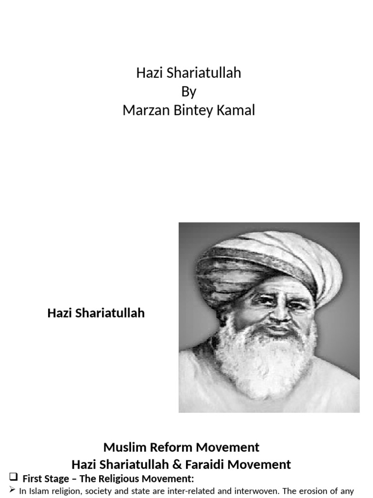 Hazi Shariatullah and the Faraidi Movement | PDF | Religious Faiths ...