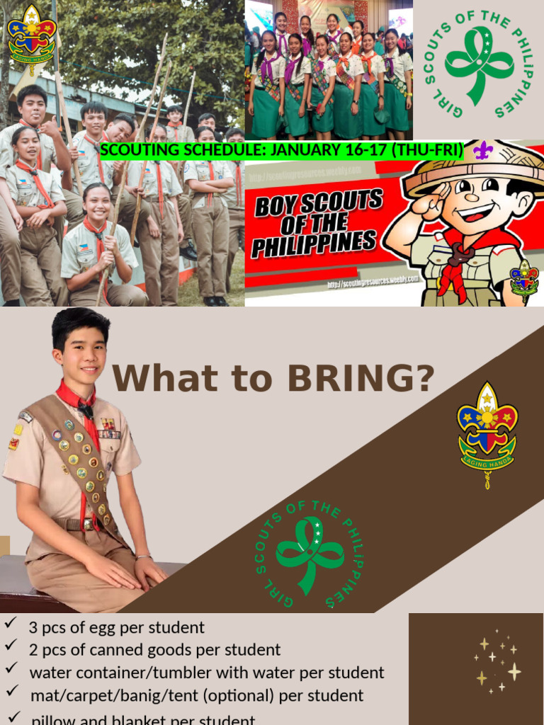Scouting Schedule & Requirements Guide | PDF