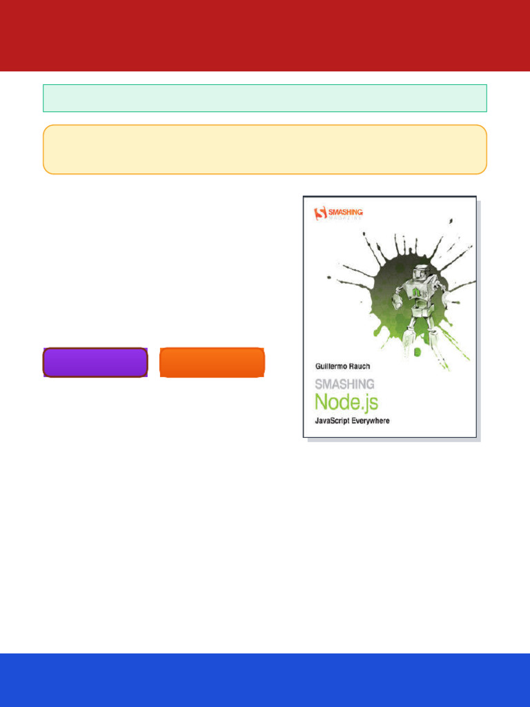 Smashing Node js JavaScript everywhere 2nd Edition Guillermo Rauch ...