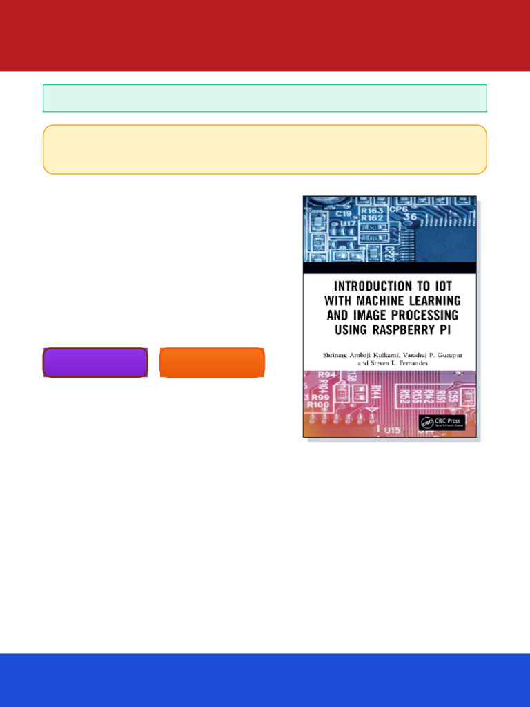 Introduction to IoT with Machine Learning and Image Processing using ...
