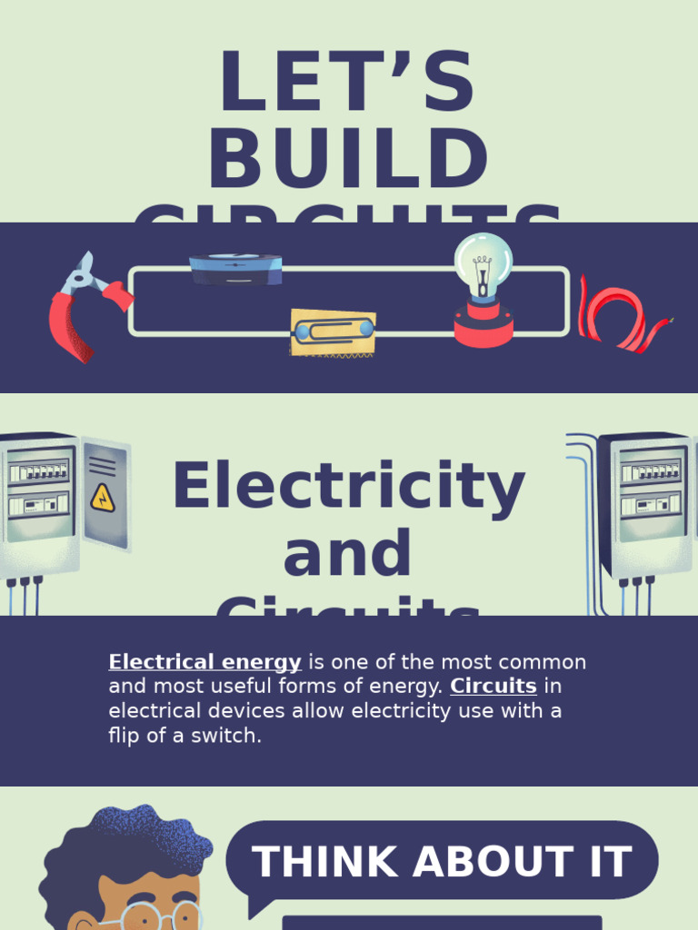 Building Electric Circuits Activity Science Presentation in Light Green ...