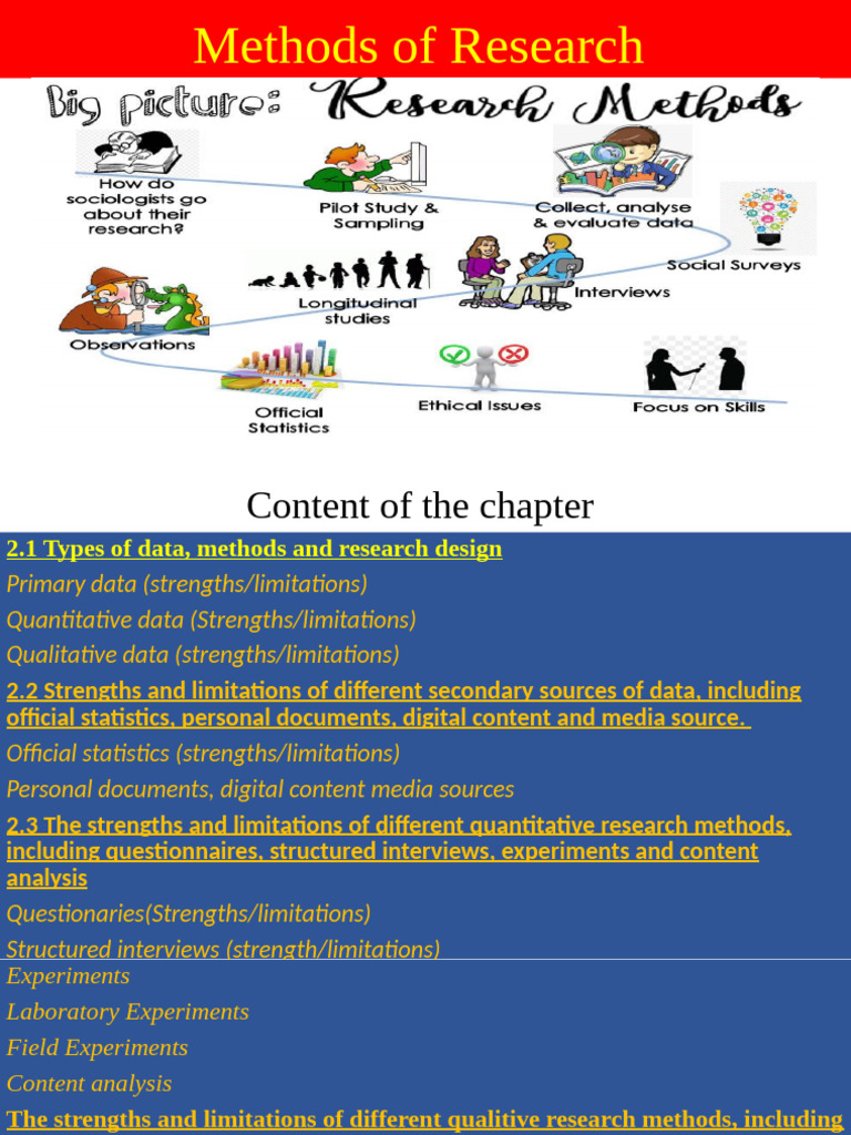 Methods of Research (SOCIOLOGY) | PDF | Sampling (Statistics ...