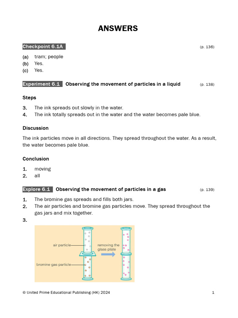 TB Ch6 Answer | PDF | Gases | Density