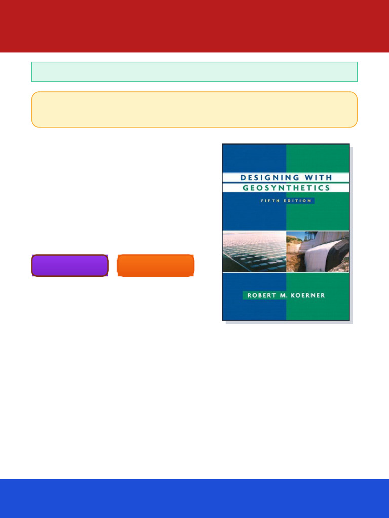 Designing With Geosynthetics 5th Edition Robert M Koerner Ebook ...