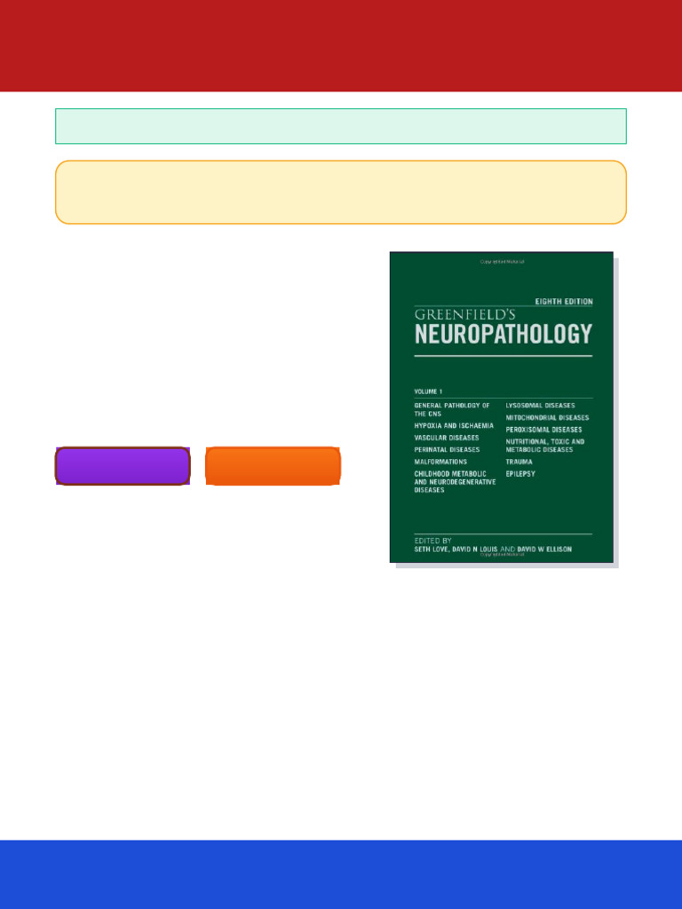 Greenfield S Neuropathology 8th Edition Seth Love Ebook Full-Volume PDF ...