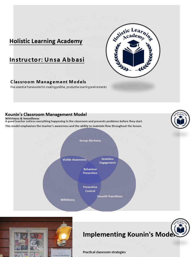 Classroom Management Models Overview | PDF | Classroom Management ...