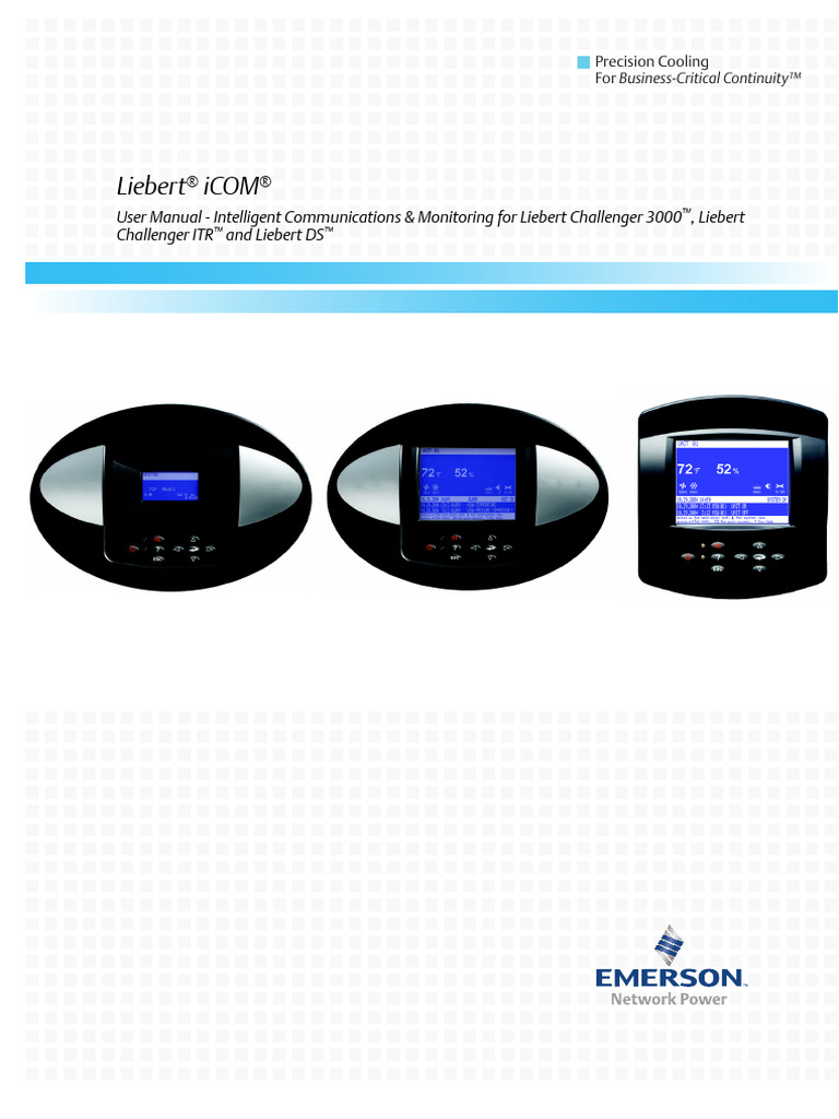 Emerson Liebert Challenger 3000 Operation User S Manual 100 | PDF ...