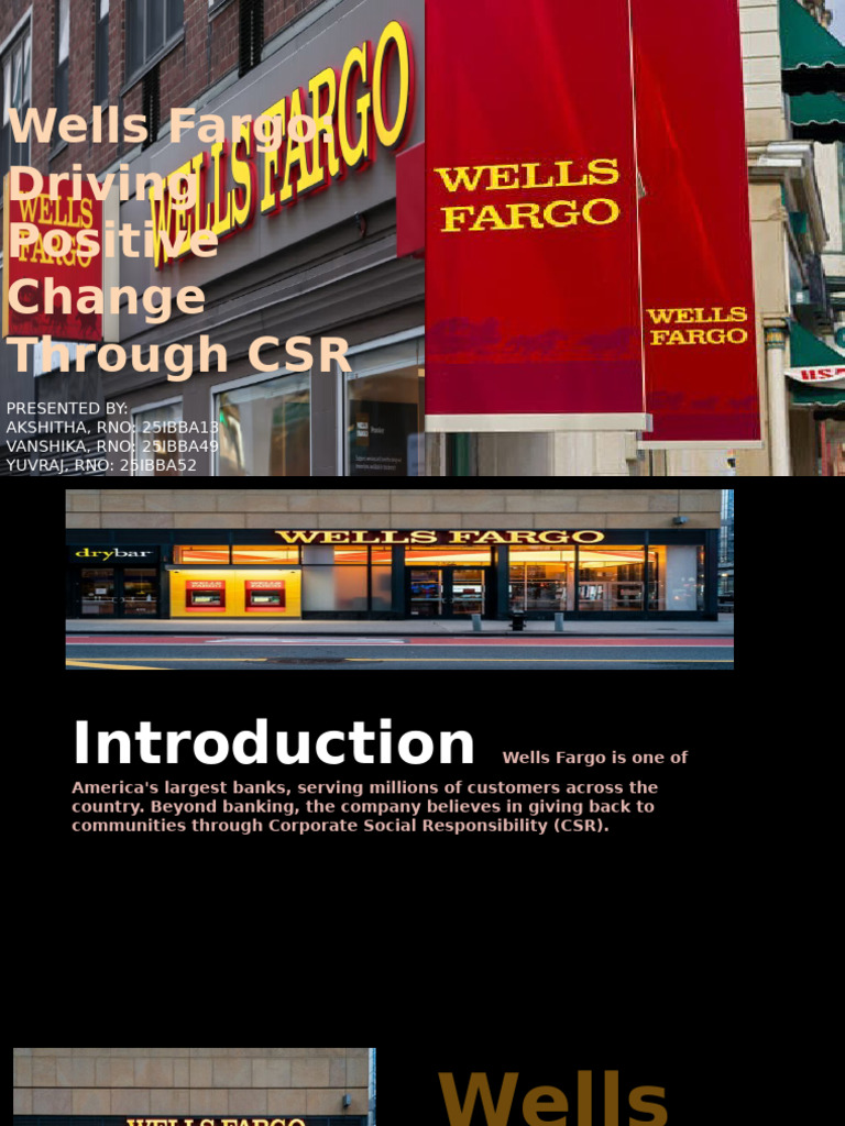 Wells Fargo's CSR Impact in India | PDF | Corporate Social ...