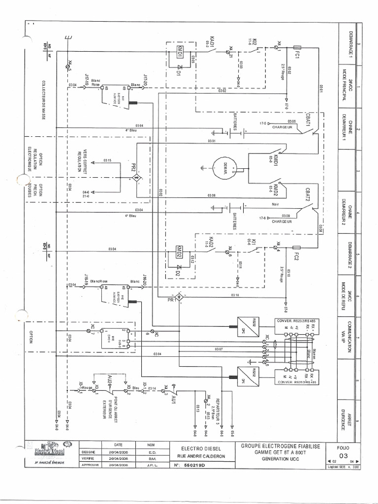 Electrodiesel Get 8t a 800t Schema p3 Et 4 | PDF