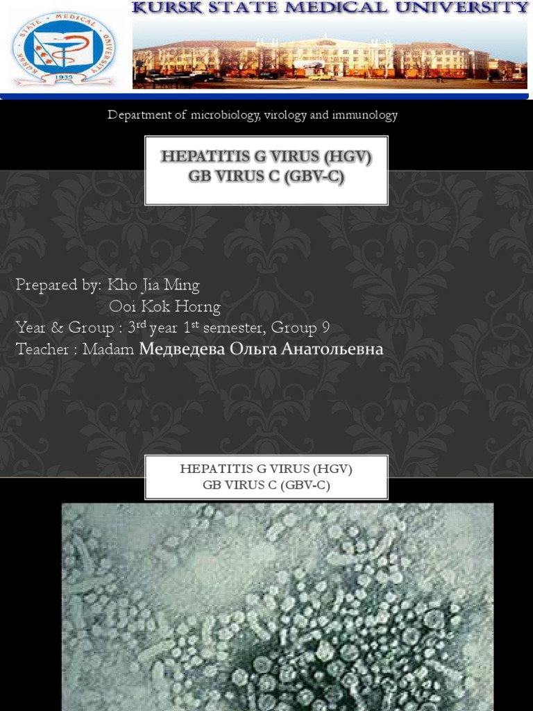 Hepatitis G Virus (HGV) at GB Virus C (GBV-C) | PDF | Virus | Hepatitis