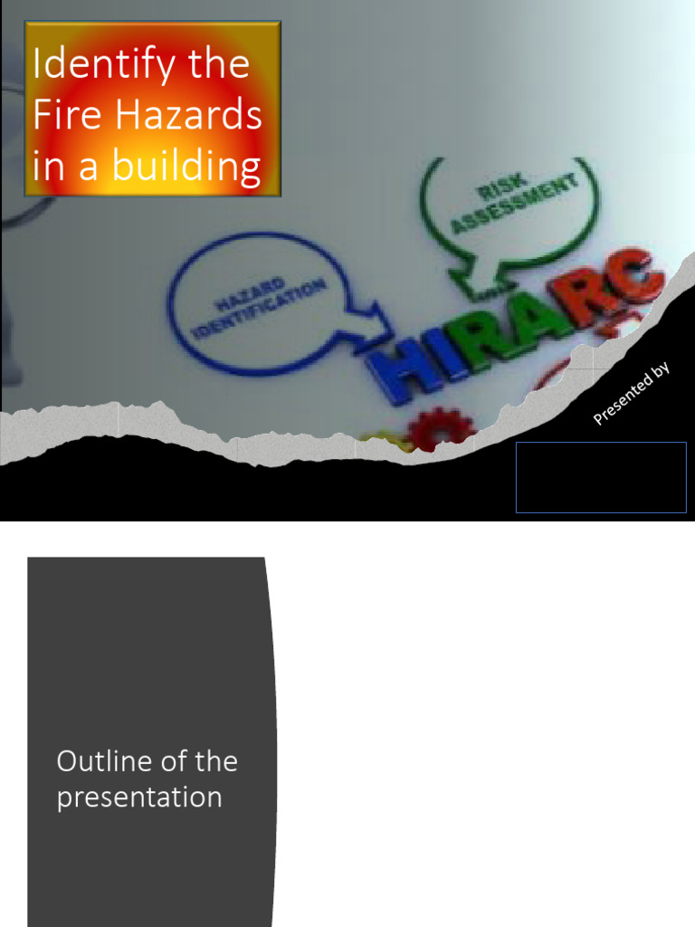 Building Fire Hazard Identification Guide | PDF | Hazards | Firefighting