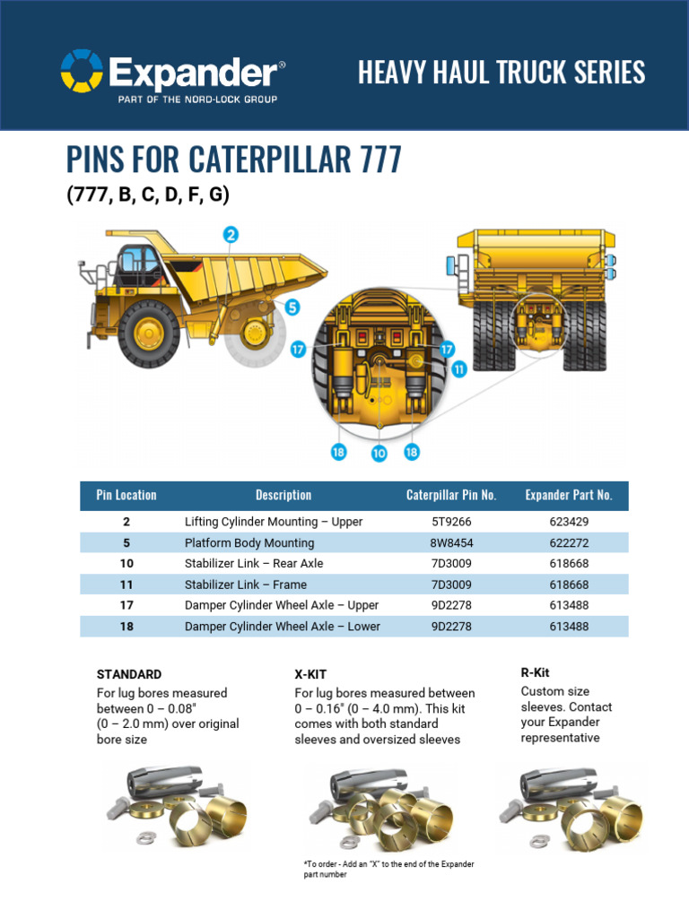 Expander - CAT 777 SB - English | PDF | Axle | Truck